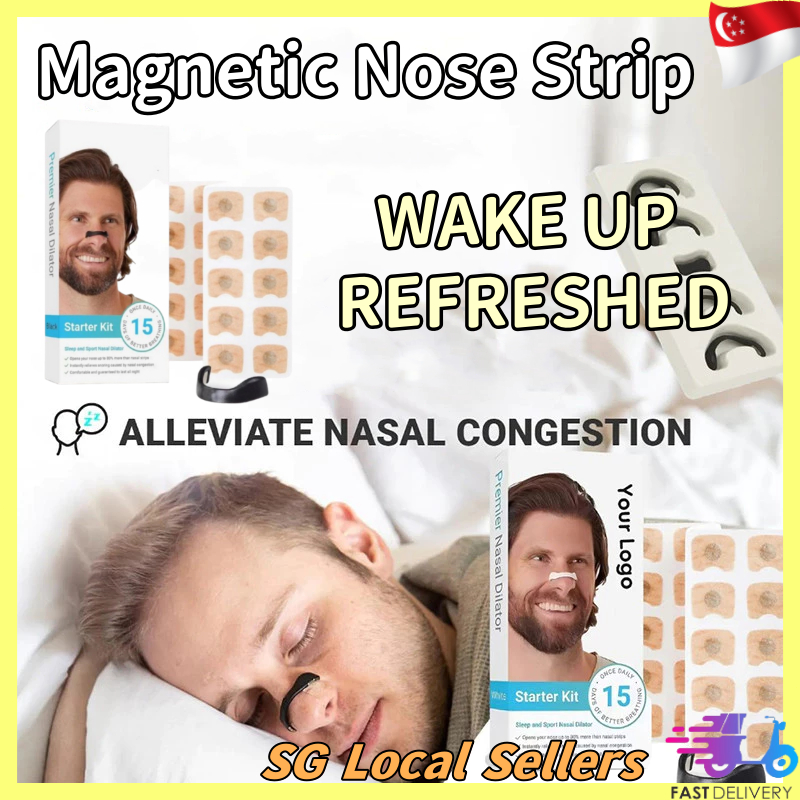 [SG Ready Stock]Magnetic Nose Strip Nasal breathing dilator Starter Kit ...