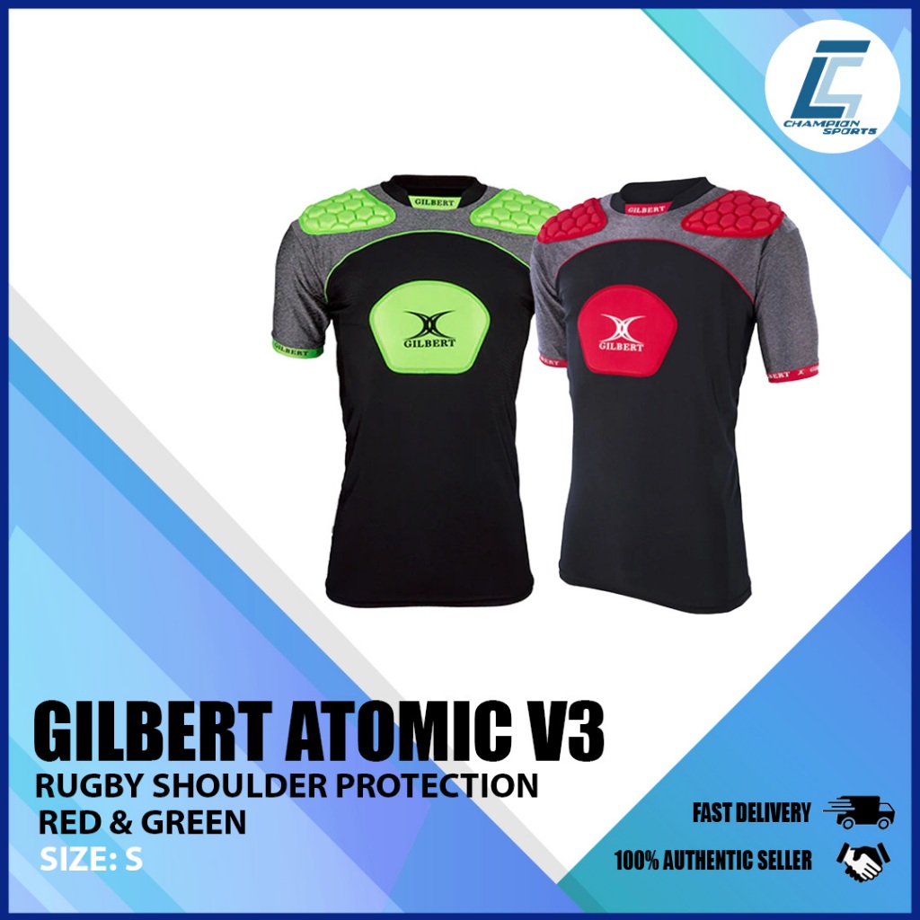 Gilbert Atomic V3 Rugby Shoulder Protection (GIL17P010) | Shopee Singapore