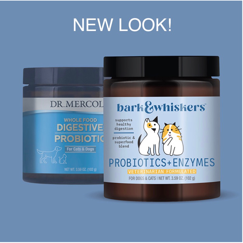 Dr. Mercola, Bark & Whiskers Probiotics + Enzymes / Whole Food ...