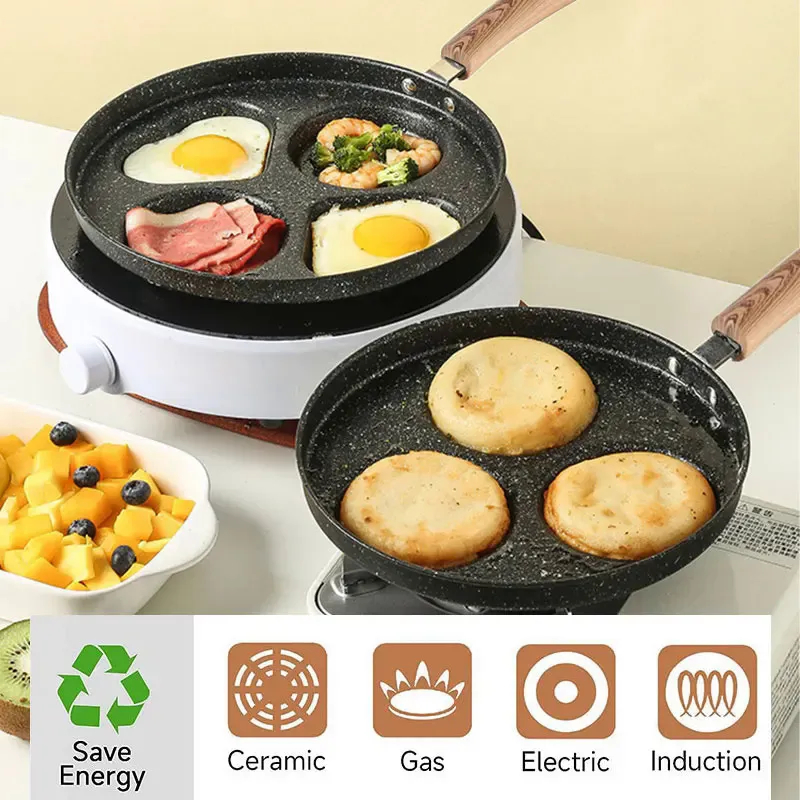 Frying Pot Non-stick Egg Pancake Steak Pan Cooking Egg Ham Pans ...