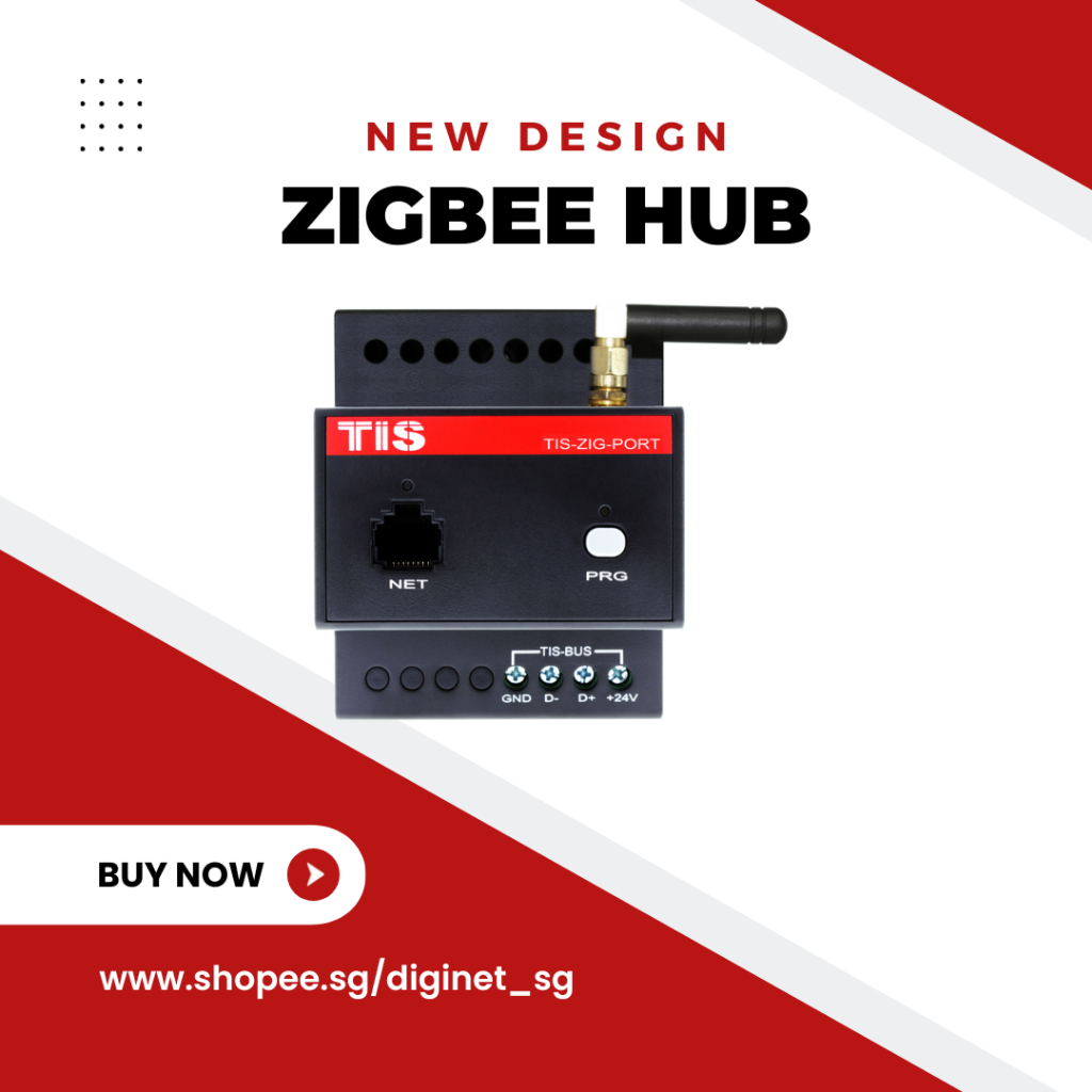 TIS-BUS TIS-BEE (Zigbee 3.0) Gateway and Security Controller with ...