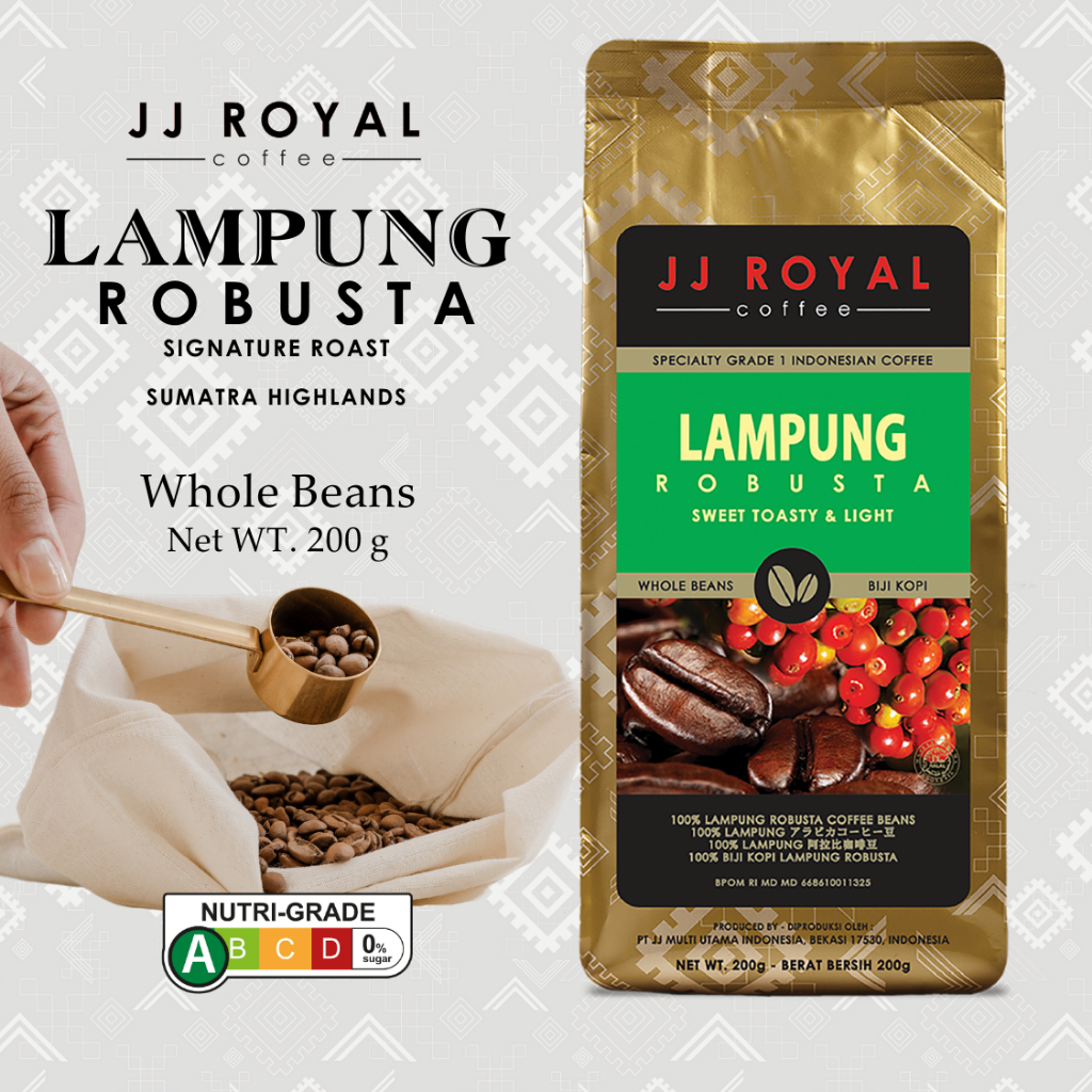 JJ Royal Coffee | Lampung Sumatra 100% Single Origin Robusta Coffee ...