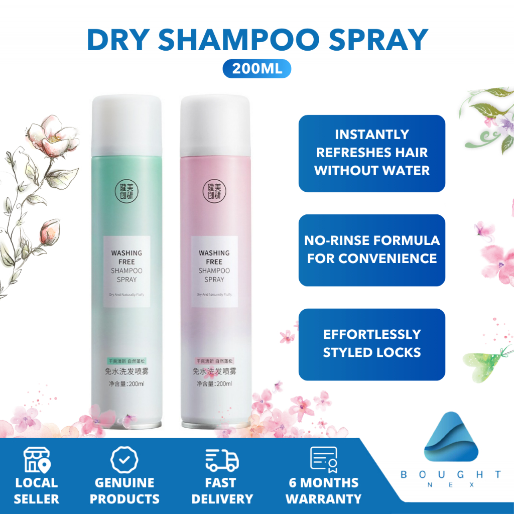 Dry Shampoo Spray 200ml - Freesia Blue Wind Chime - Instant Refresh, No ...