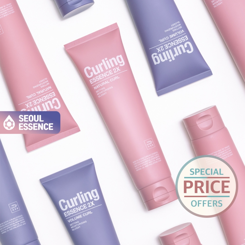 MISE EN SCENE Curling Hair Essence 2X Natural Curl / Volume Curl 150ml ...