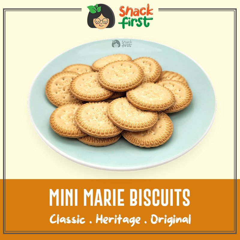 SnackFirst Mini Marie Biscuits 150g/600g Old School Kids Healthy Snacks ...