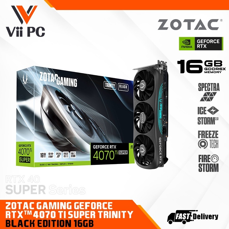 ZOTAC GAMING GeForce RTX 4070 Ti SUPER/RTX4070Ti SUPER/RTX 4070Ti SUPER ...