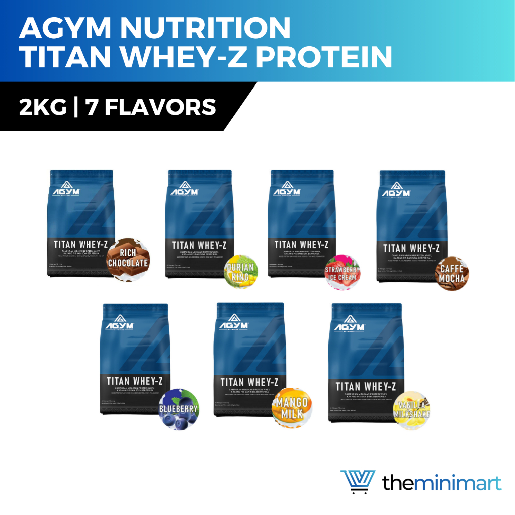 AGYM Nutrition Titan Whey-Z Protein Muscle-Building Formula Premium ...