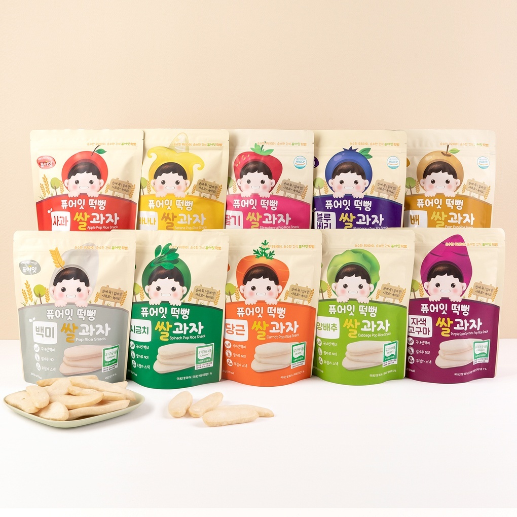 Pure-Eat Organic Pop Rice Cracker 30g from Korea | Shopee Singapore