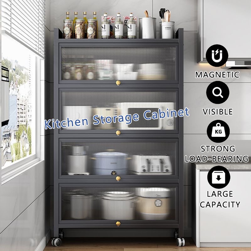 Kitchen storage cabinet | Dust-proof locker | Cupboard cutlery storage ...
