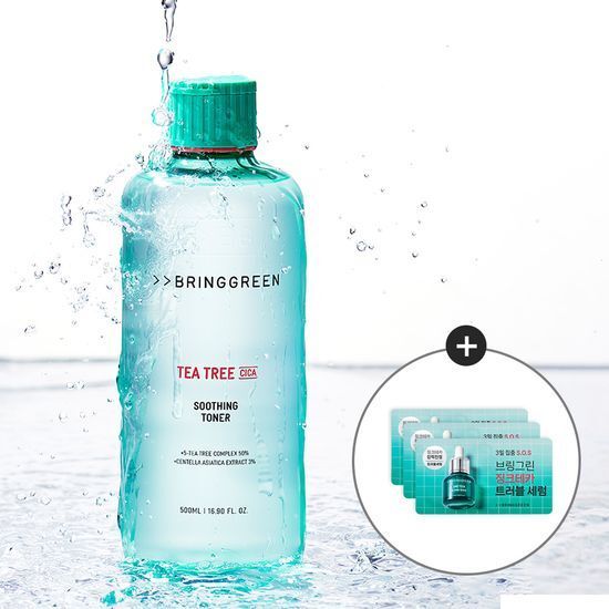 Bring Green Tea Tree Cica Soothing Toner 500mL | Shopee Singapore