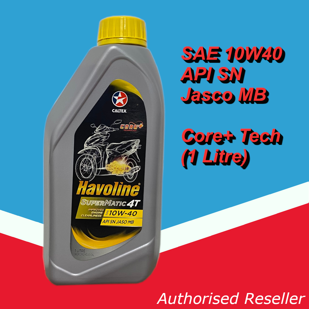 Caltex Havoline Supermatic 4T Engine oil 10W40 (1 Litre) for Scooter ...