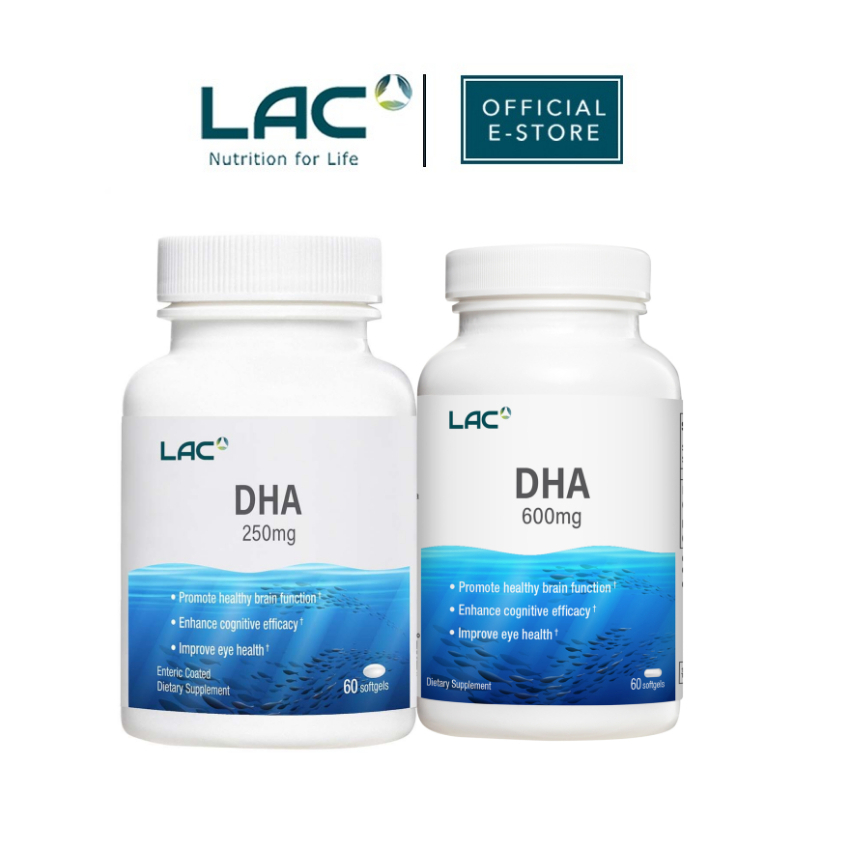 [LAC OMEGAS & FISH OIL] DHA 250mg / 600mg (60 softgels) | Shopee Singapore