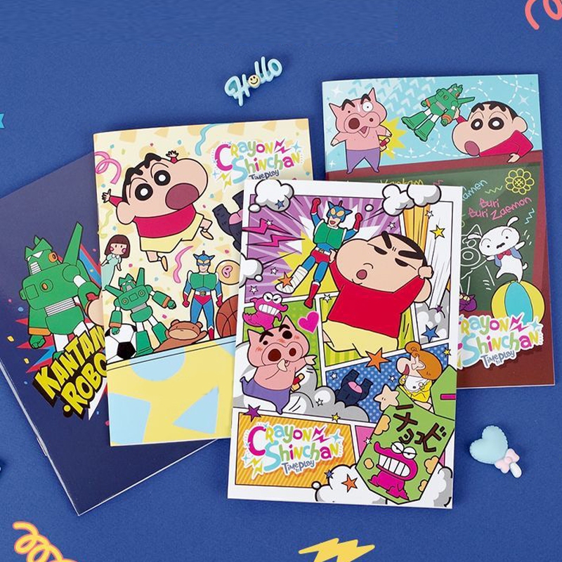 Crayon ShinChan Small Notebook NotePad Lined Handy Memo Korean ...