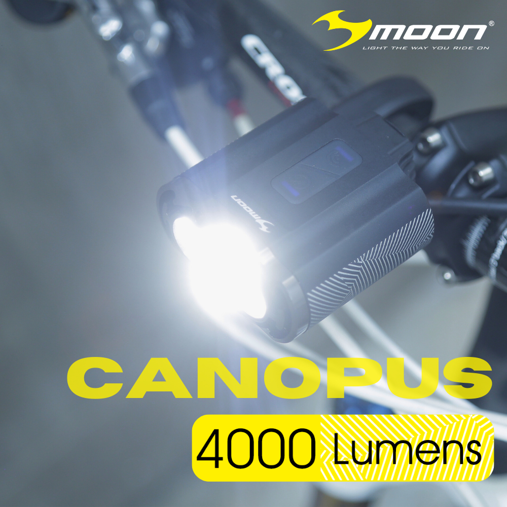 MOON Canopus 4000 Lumens High End Bicycle Bike Front White Light ...