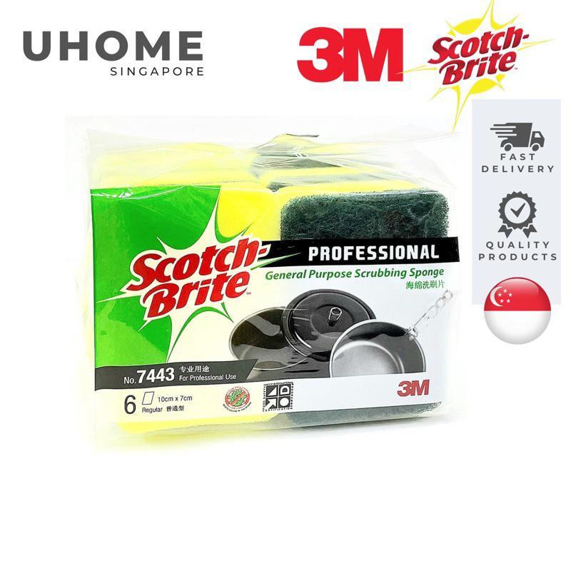3M Scotch Brite Professional General Purpose Scrubbing Sponge 6 Pcs Per ...
