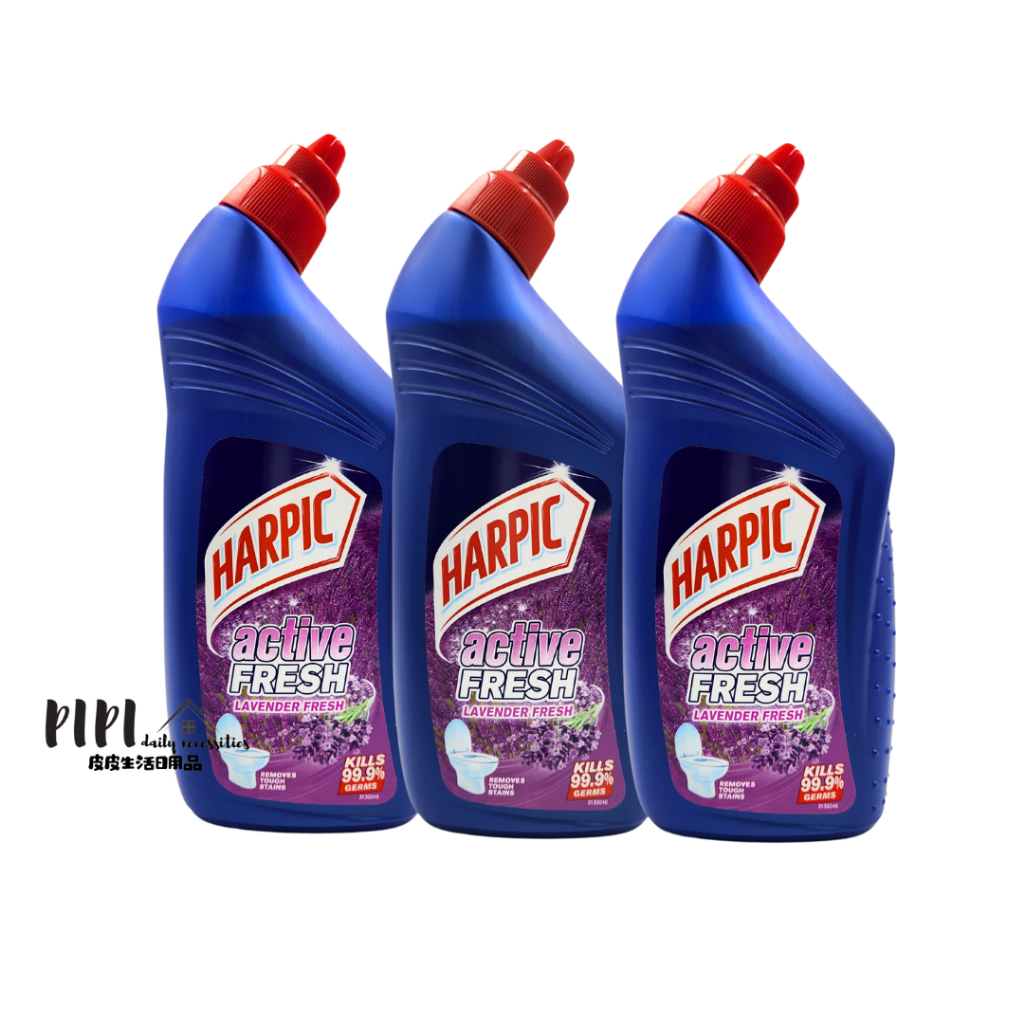 Harpic Active Fresh Toilet Cleaner Lavender Fresh 3 x 500ml | Shopee ...
