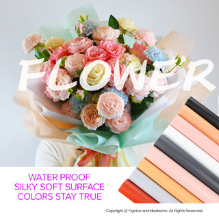 [SG Seller] 20pcs Korean Frosty Flower Wrapping Paper Rose Bouquet ...