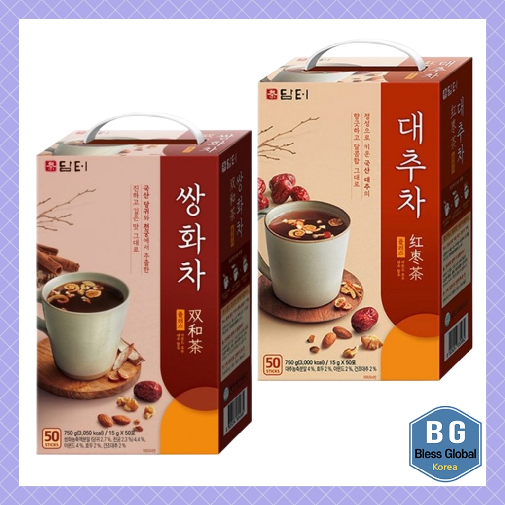 Damtuh Ssanghwacha Plus Jujube Tea Plus 15g x 50 sticks / Korean ...