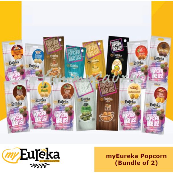 [Bundle of 2] Eureka Gourmet Popcorn Aluminium Pack - Multiple Flavours ...