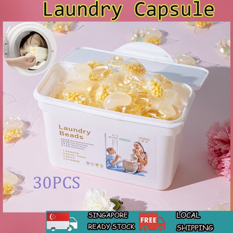 [SG]3In1 Laundry Capsule Long Lasting Fragrance 30PCS Laundry Beads ...