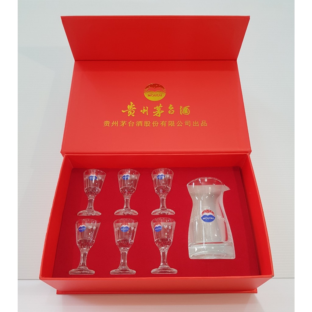 KweiChow Moutai Glassware Gift Set - READY STOCK - BLUE OR RED ...