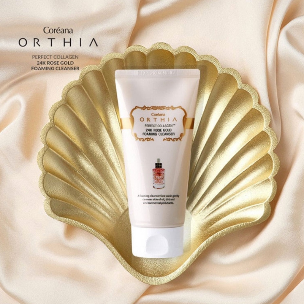 Coreana ORTHIA Perfect Collagen 24K Rose Gold Foaming Cleanser 120ml ...