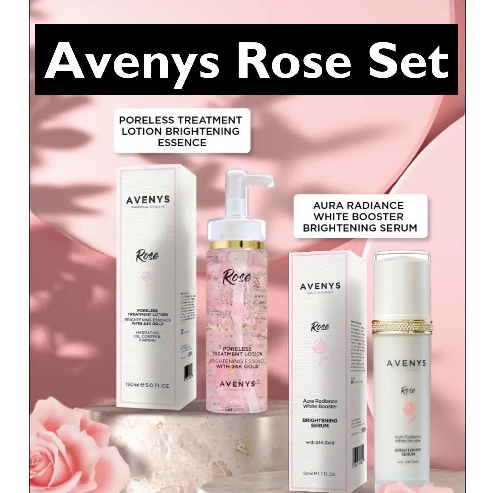 Avenys Set Rose Rose Poreless Treatment lotion+ Rose Aura Radiance ...
