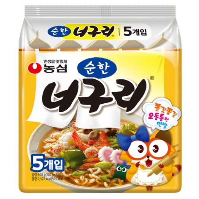 [Nongshim]Korean Neoguri Mild Ramen | Bundle Sales | Made in Korea 600g ...