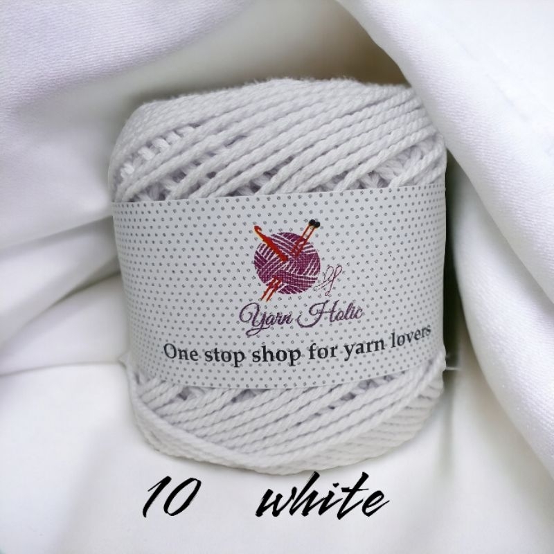COTTON MACRAME CORD TWISTED 2MM thickness rope yarn crochet knitting ...