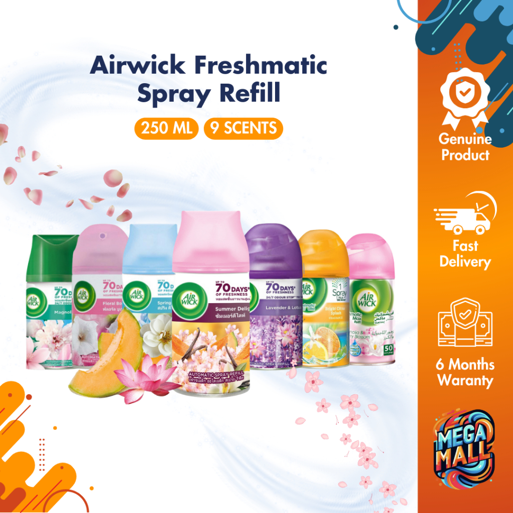 Airwick Freshmatic Spray Refill 250ml - Refreshing, Long-lasting ...