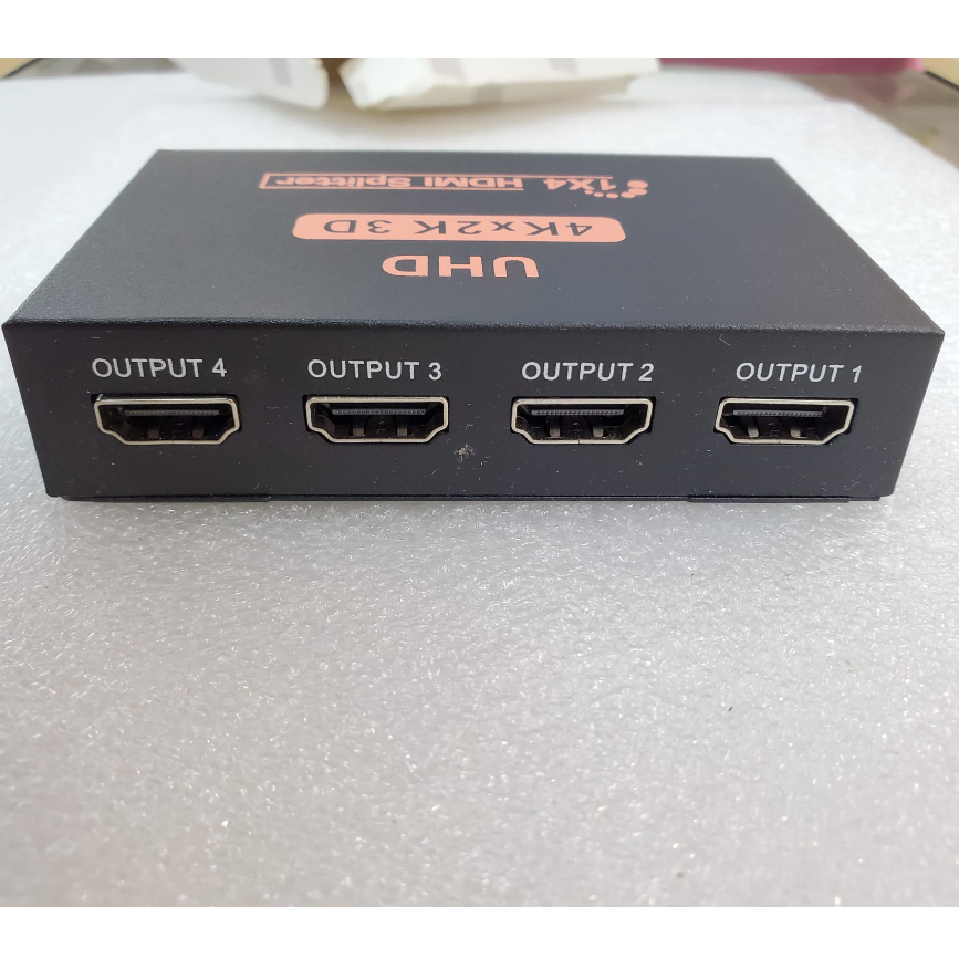 HDMI Splitter 1 In 4 Out – UHD 4Kx2K 3D HDMI Female Input to 4 Female ...