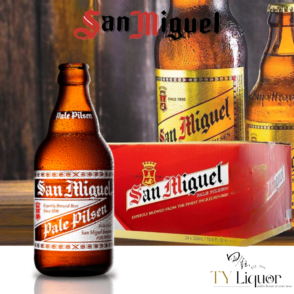 San Miguel Pale Pilsen, 24 Bottles x 320ml (BBD: August 2024) | Shopee ...