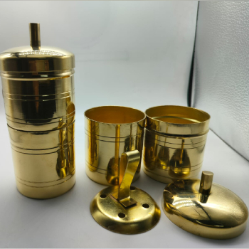 Traditional Brass 150ml Filter Coffee Maker, Brass,Utensil Kumbakonam ...
