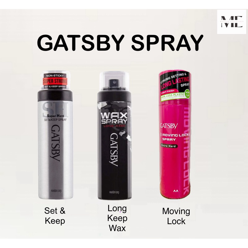 GATSBY Set & Keep Super Hard Hair Spray/GATSBY Long Keep Wax Hair Spray ...