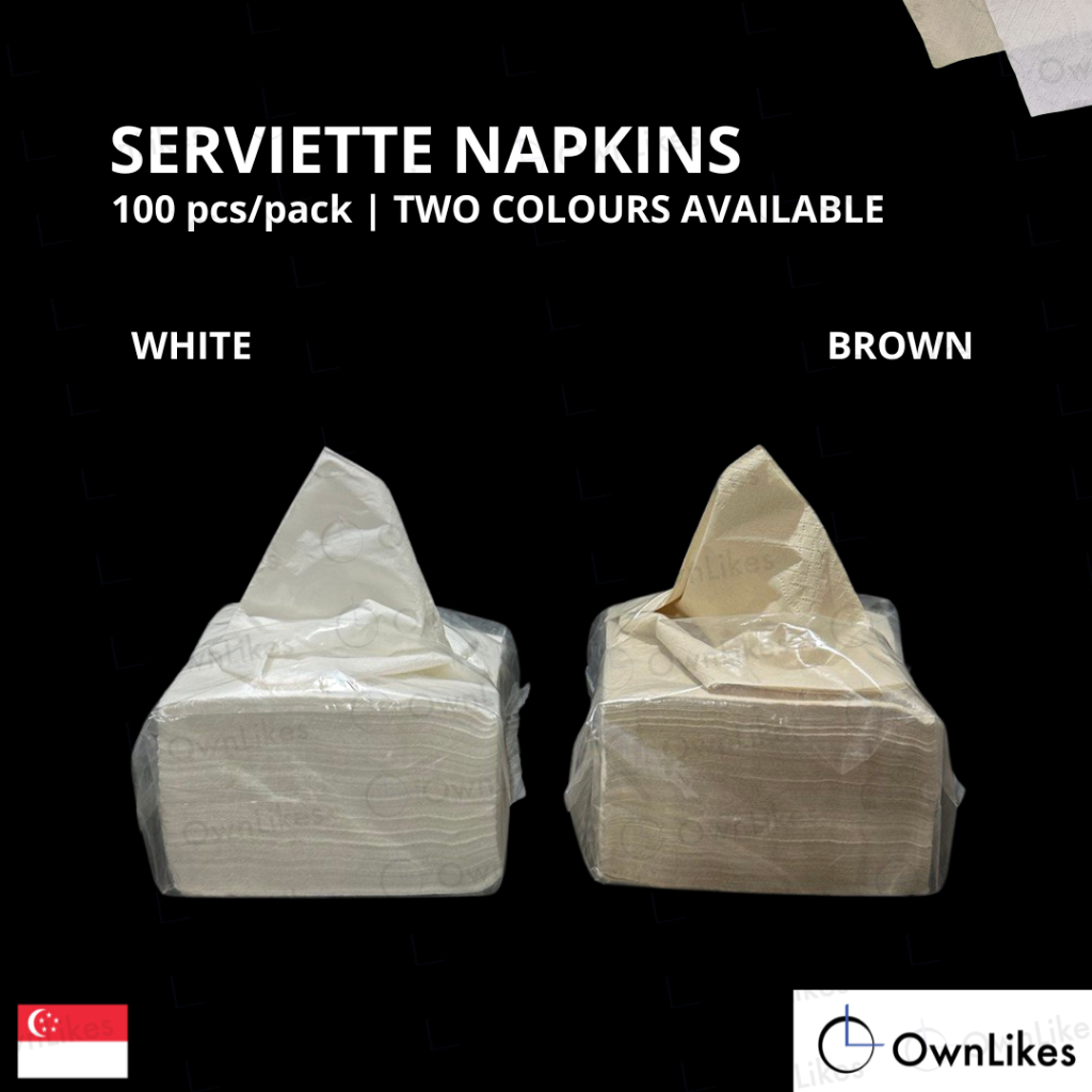 🔥[SG READY STOCK] | F&B 2-ply Cocktail Serviette Napkins | Party Small ...