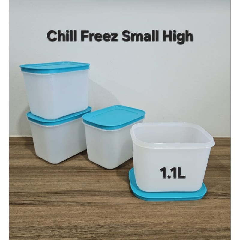 Tupperware Chill Freez Small High 1.1L (4)15.7cm(L) x 11.4cm(W) x 11 ...