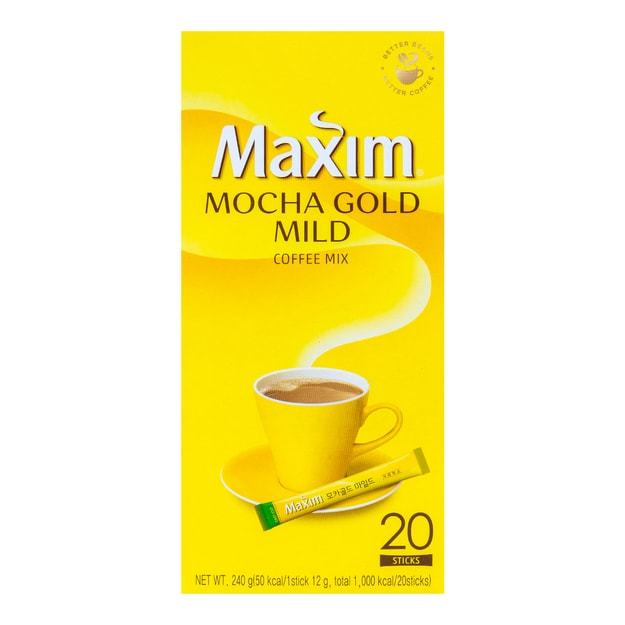 [Dongsuh] Maxim Mocha Gold Mild Coffee 12g x 20 sticks/ 동서 맥심 모카 골드 마일드 ...