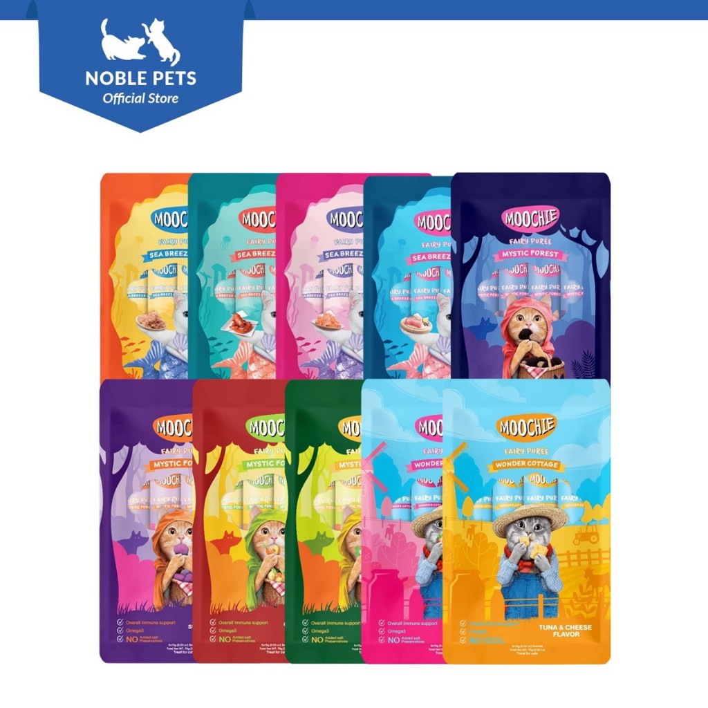 Moochie Fairy Purée Tuna Series 5pcs x 15g | Shopee Singapore