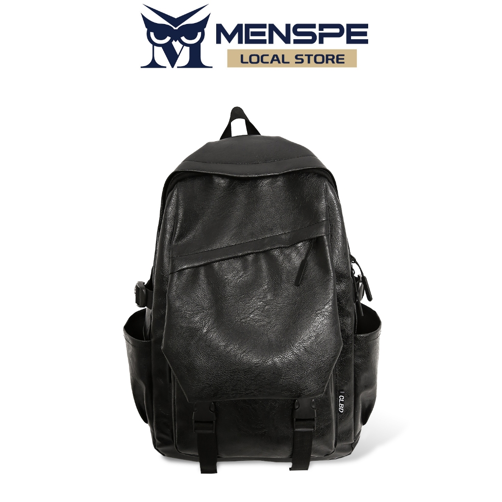 MENSPE Fashion Men’s Backpack Unisex Laptop Backpack Soft PU Backpack ...