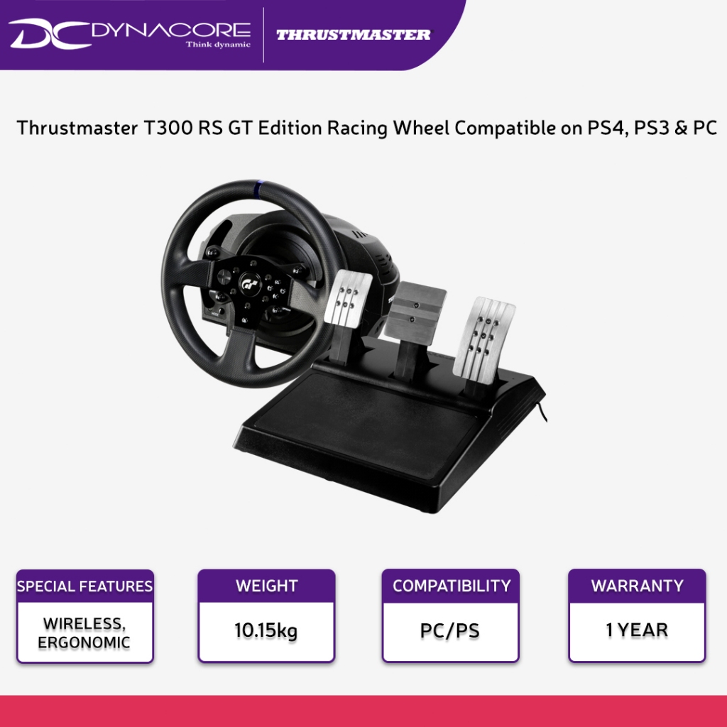 Thrustmaster T300 RS GT Edition Racing Wheel Compatible on PS4, PS3 ...