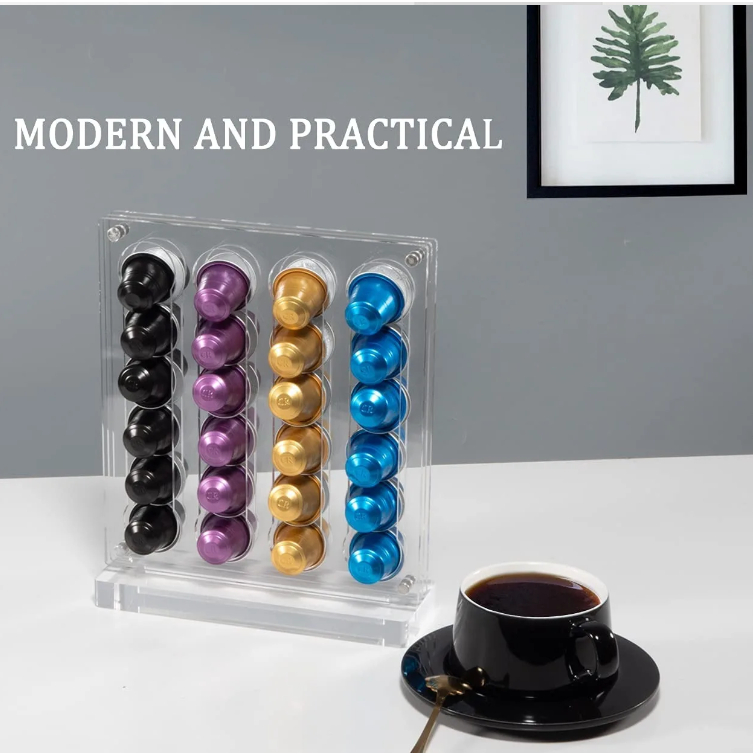 Nordic Acrylic Nespresso OriginalLine Coffee Pod Holder Rack Capsule ...