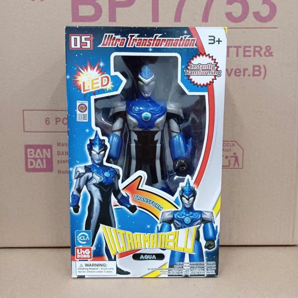 Ling Dong Ultra Transformation - Ultraman Blu (Aqua) | Shopee Singapore