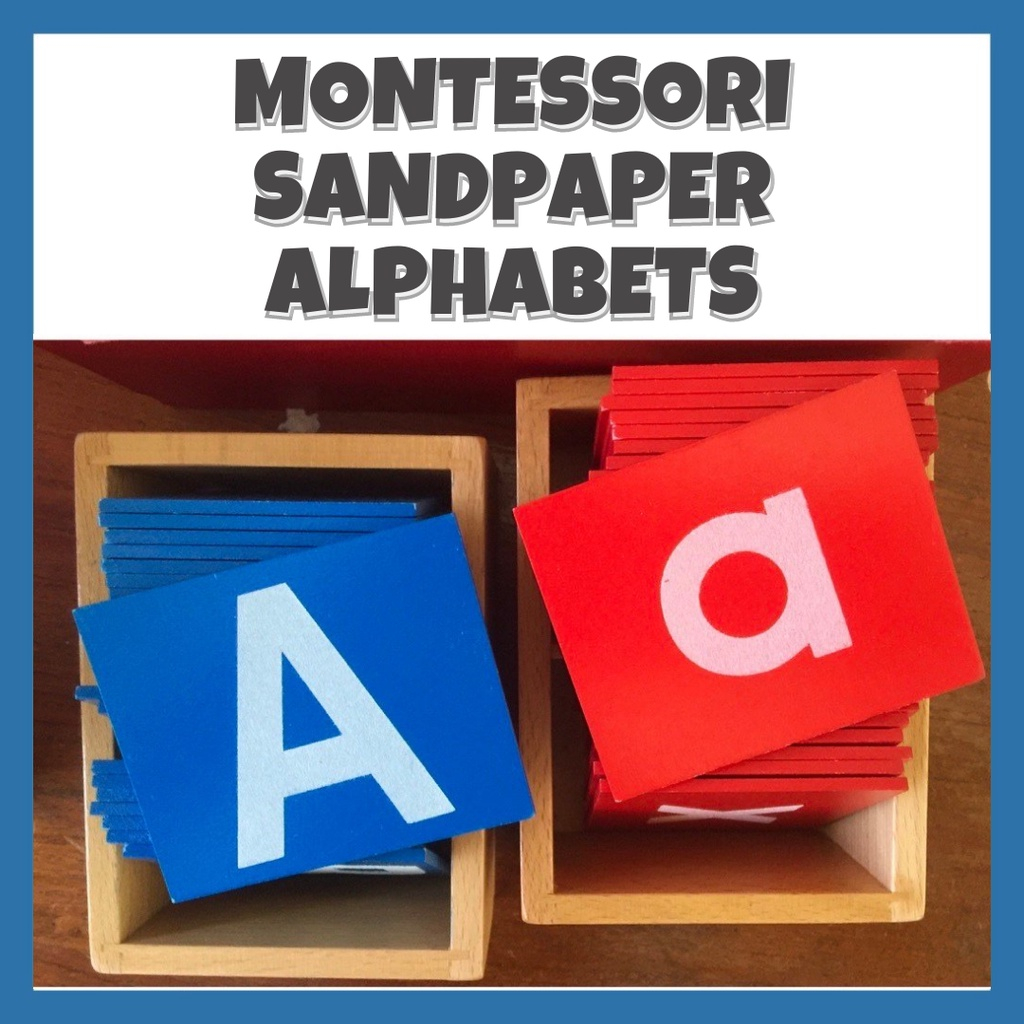 (Sandpaper Alphabet) Montessori Sandpaper Letter Alphabet Card ...
