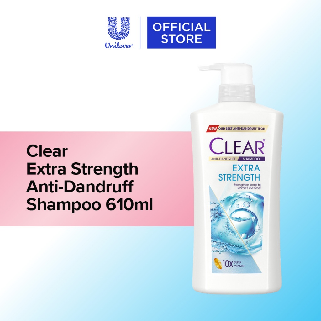 Clear Extra Strength Anti-Dandruff Shampoo 610ml | Shopee Singapore