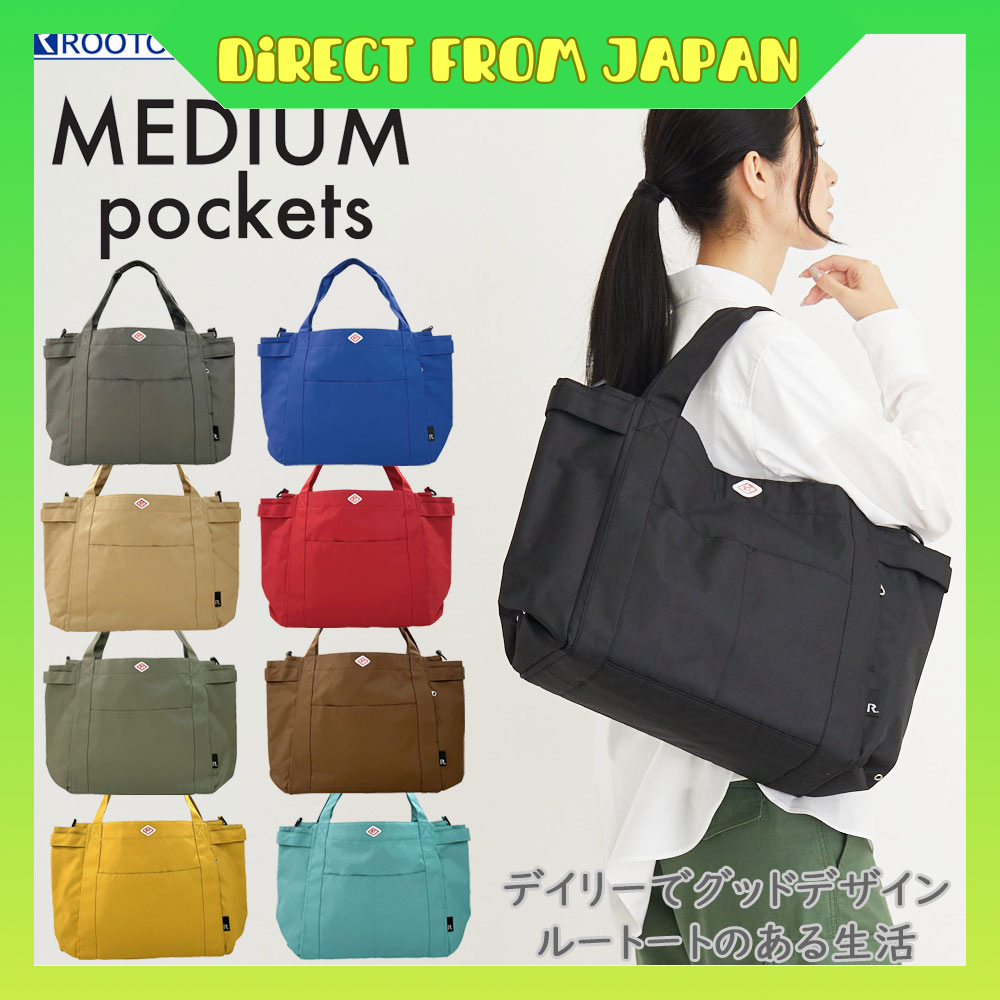 ROOTOTE / SN.Medium.Pockets-D (all 9 colors) /Water repellent Lightweight Tote Bag/Medium ...