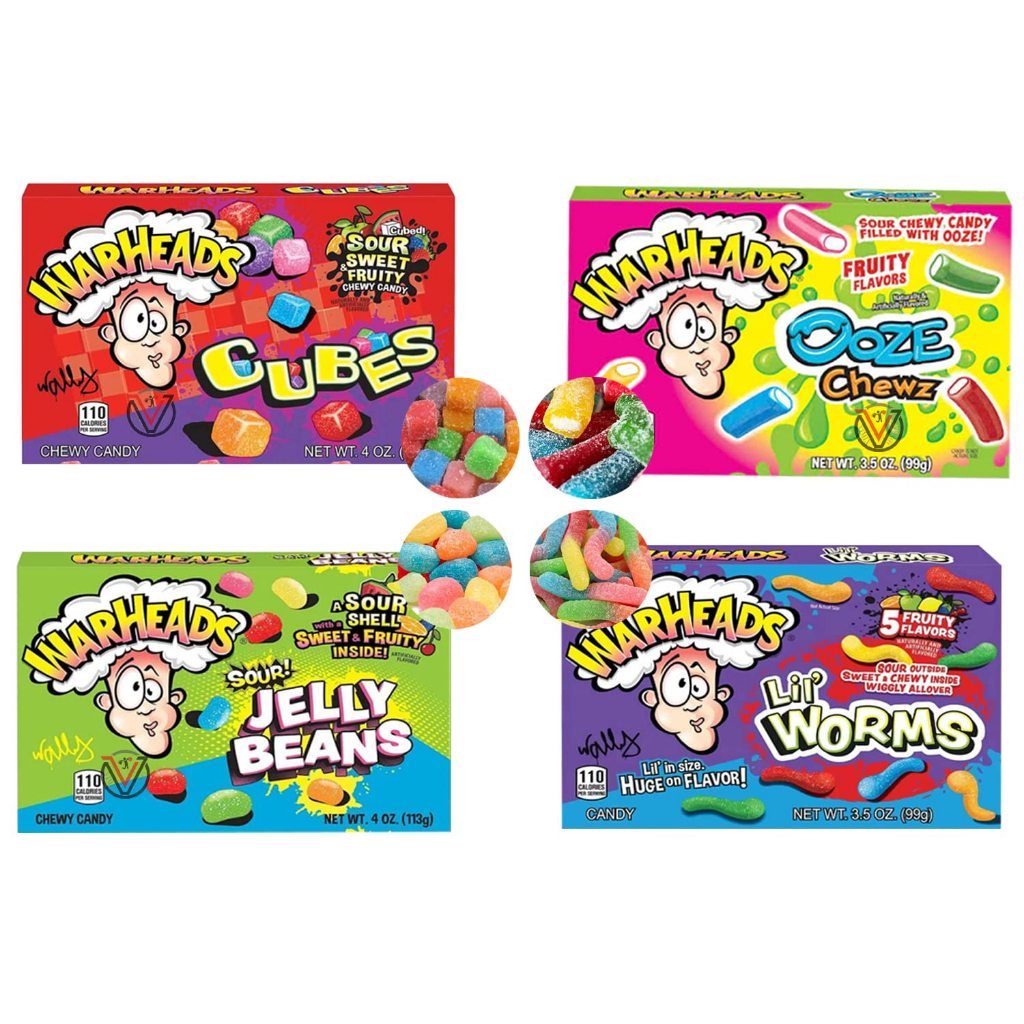 Warheads Chewy Theatre Candy Box (99/113g) | Shopee Singapore