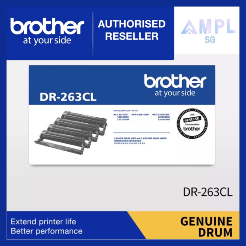 Genuine Brother DR-263CL 263 Drum unit Black/Cyan/Yellow/Magenta dr 263 ...