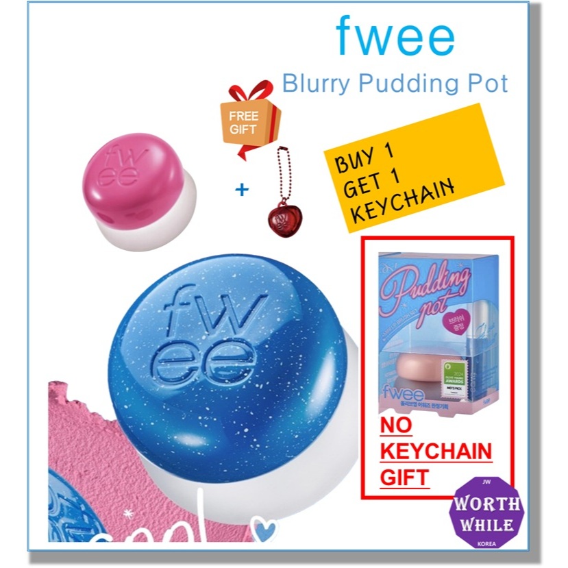 [1:1Keychain Gift] fwee Keychain /fwee Blurry Pudding Pot Lip & Cheek ...