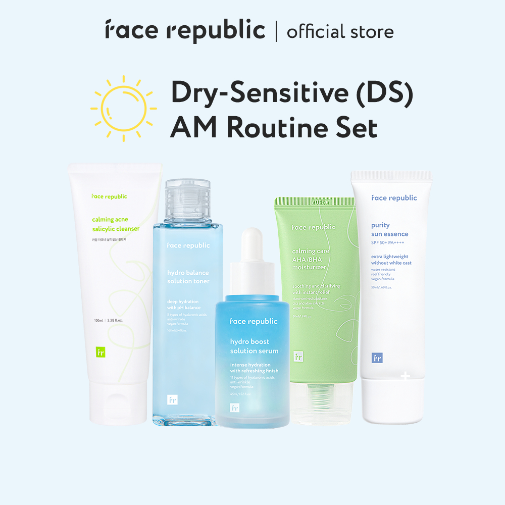Face Republic Dry Sensitive (DS) Routine Set [Moisturizing, Acne ...
