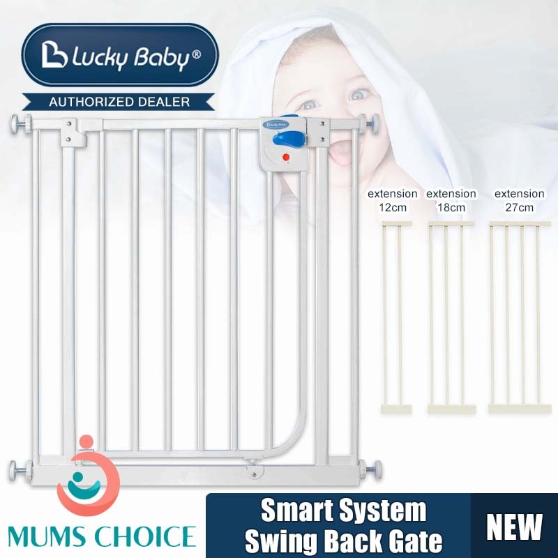 Lucky Baby SG-03 Smart System Swing Back Gate | Shopee Singapore